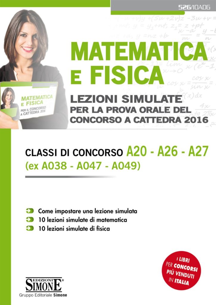 Ebook Matematica e Fisica prova orale - Edizioni Simone