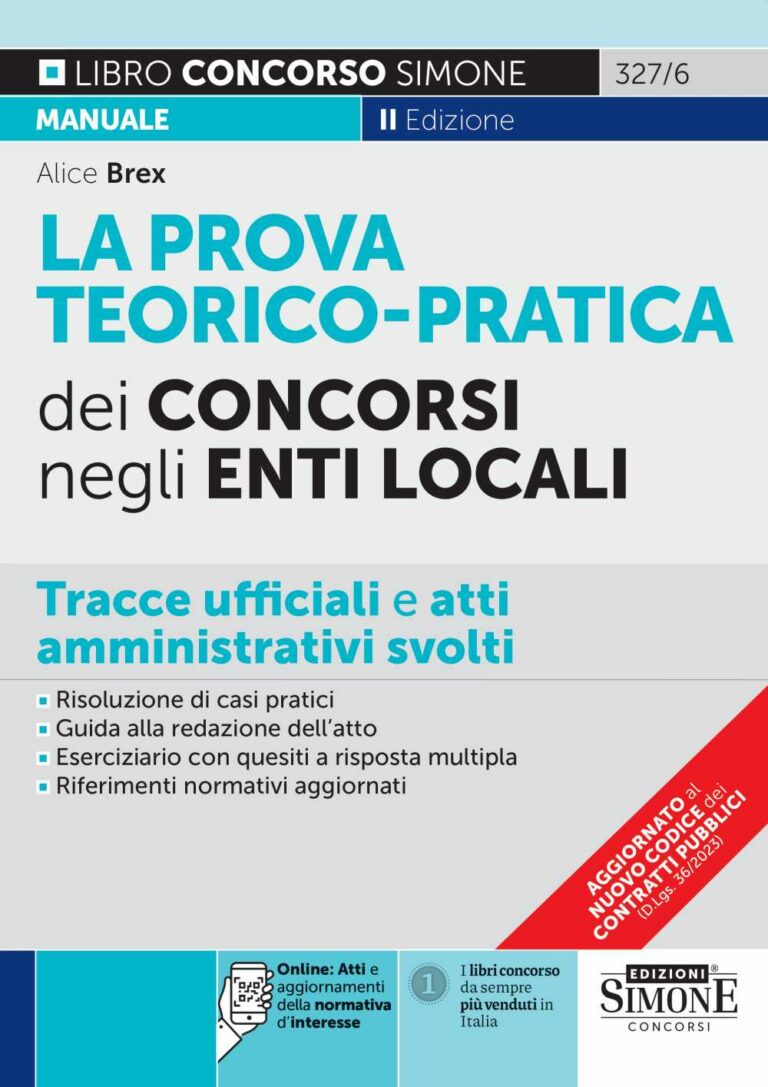 La Prova Teorico-Pratica dei Concorsi negli Enti Locali - Edizioni Simone
