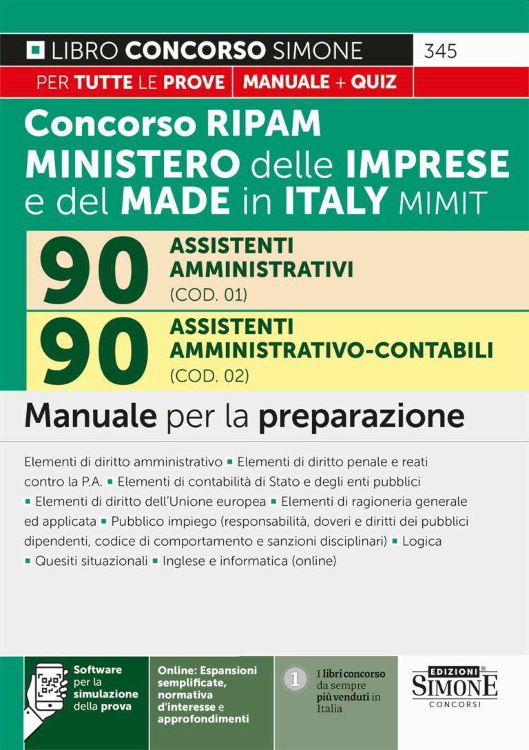 Libri Concorso RIPAM 2022/2023 - Edizioni Simone