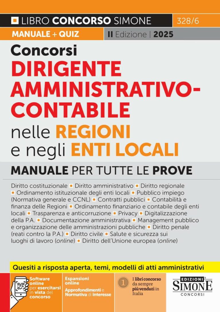 Manuale concorso Dirigente Amministrativo Contabile in Enti Locali ...