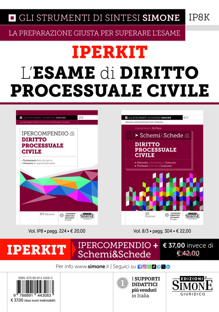 Manuali per l' Esame Diritto Processuale Civile - Edizioni Simone