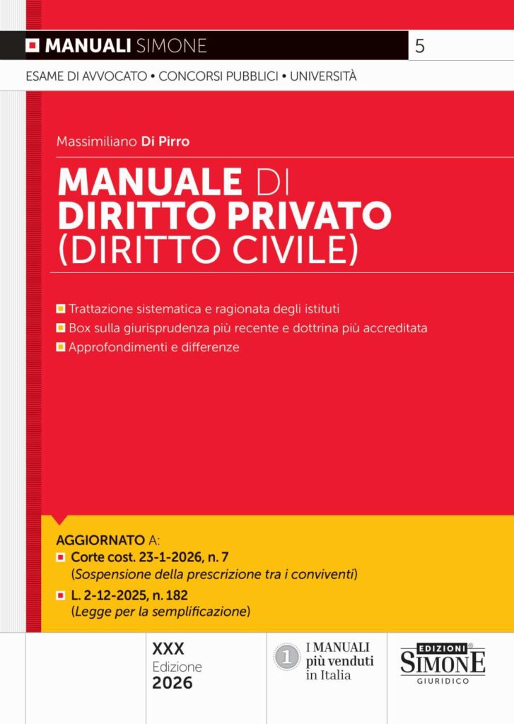 Libri di diritto privato- Edizioni Simone